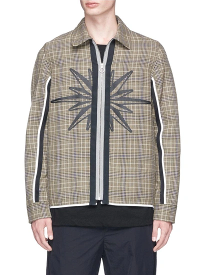 Tim Coppens Check Plaid Virgin Wool Coach Jacket | ModeSens