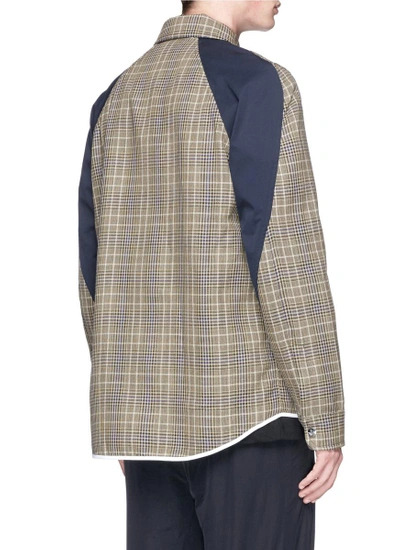 Tim Coppens Check Plaid Virgin Wool Coach Jacket | ModeSens