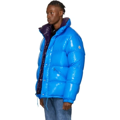 Moncler Dejan Quilted Shell Hooded Down Jacket In Blue | ModeSens