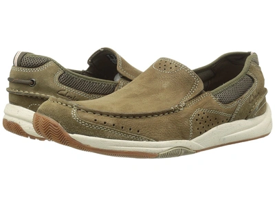 Clarks - Allston Free (olive Nubuck) Men's Slip On Shoes | ModeSens