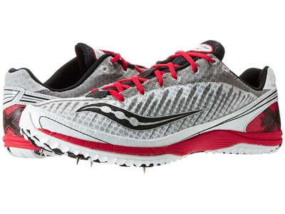 Saucony - Kilkenny Xc5 Spike (white/black/red) Men's Running Shoes | ModeSens