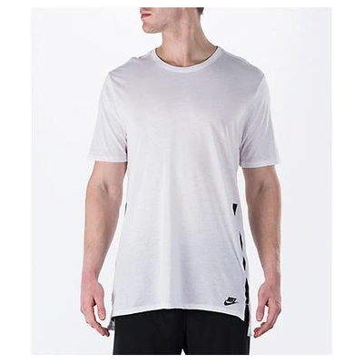 Nike Men's Bonded Droptail T-shirt, White | ModeSens