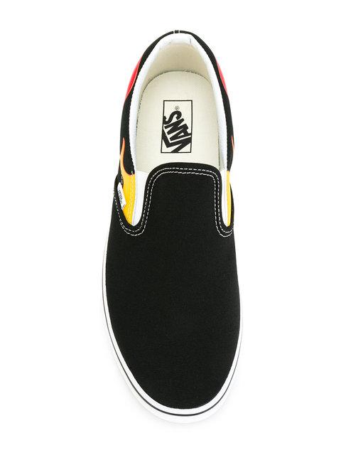 Vans Printed Flames Sneakers | ModeSens