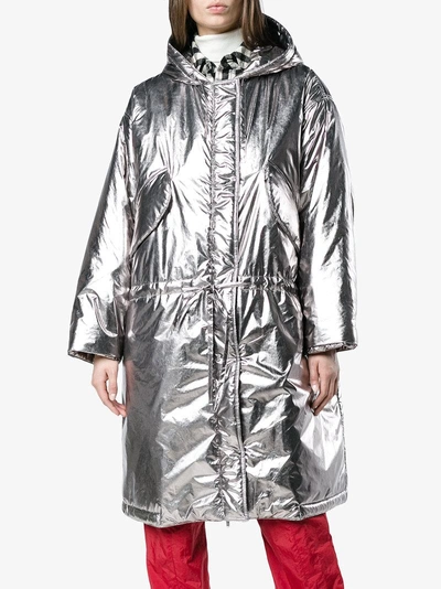 Golden Goose Metallic Puffer Coat | ModeSens