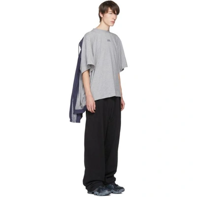 Vetements Blue & Grey Reebok Edition Gabber Tracksuit Jacket | ModeSens