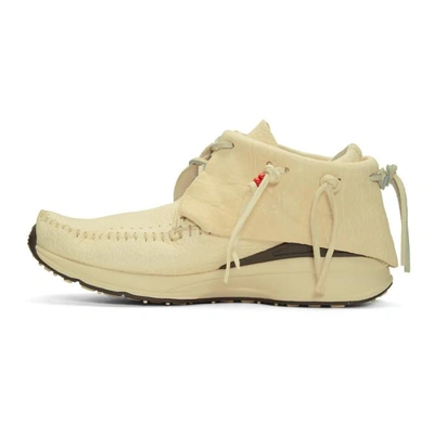 Visvim Off-white Fbt Moccasins | ModeSens