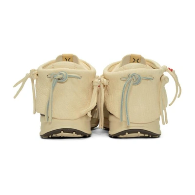 Visvim Off-white Fbt Moccasins | ModeSens