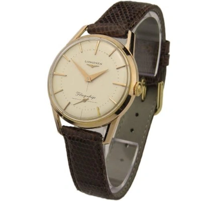 Longines Flagship Vintage 18k Rose Gold Mechanical | ModeSens
