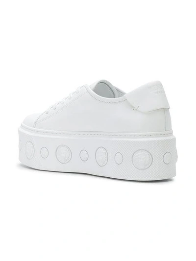 Versus White Lion Platform Sneakers | ModeSens