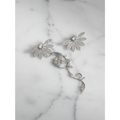 Burberry Crystal Half-daisy Drop Earring And Stud Set | ModeSens