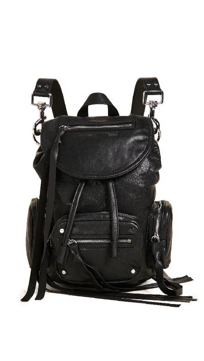 Mcq By Alexander Mcqueen Mini Convertible Drawstring Backpack In Black ...