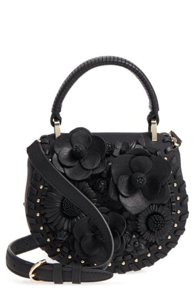 Kate Spade Madison Layden Floral Mackie Leather Crossbody Bag - Black ...