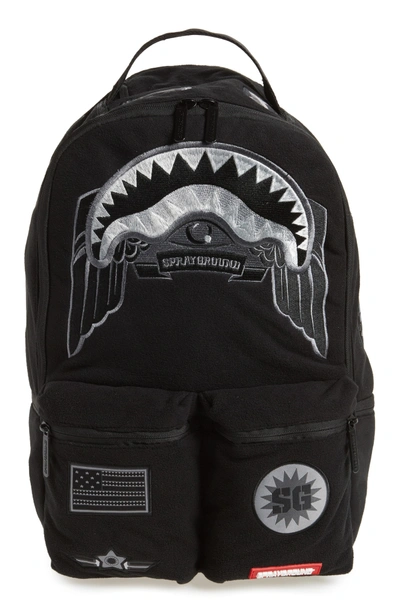 Sprayground Ghost Army Patches Backpack - Black | ModeSens