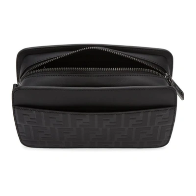 Fendi Black Logo-embossed Camera Bag In F0saj | ModeSens