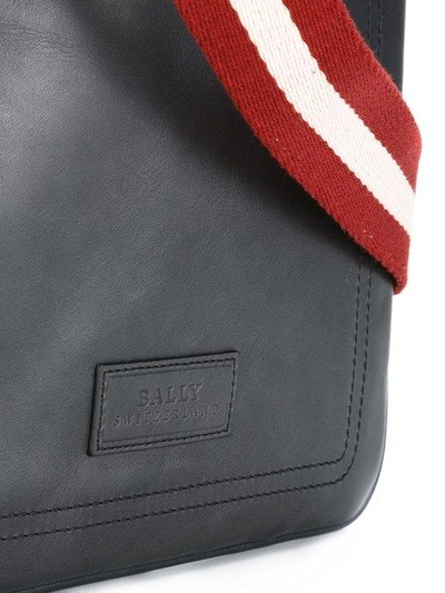 Bally Striped Shoulder Strap Messenger Bag | ModeSens