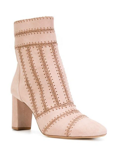 Alexandre Birman Stitch Panelled Ankle Boots | ModeSens