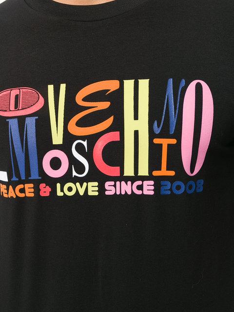 Love Moschino Fonts Logo T-shirt | ModeSens