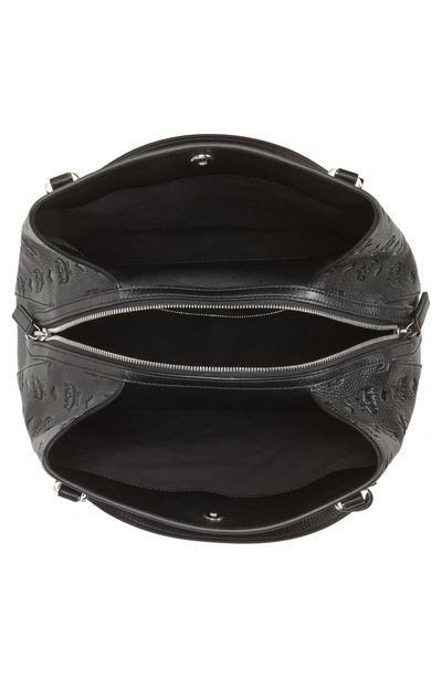 Mcm Signature Monogrammed Leather Handbag - Black In Bk | ModeSens