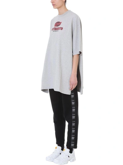 Vetements Open Side T-shirt In Grey | ModeSens