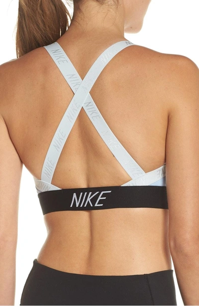 Nike Pro Indy Logo Sports Bra In Royal Tink Modesens