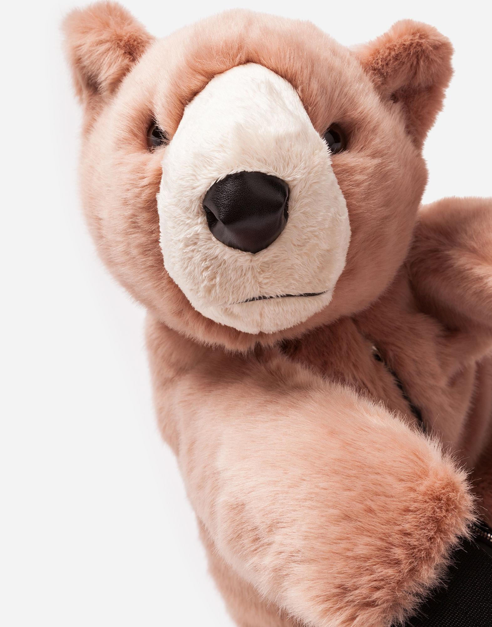 Dolce & Gabbana Dolce And Gabbana Pink Eco Fur Teddy Bear Backpack In ...