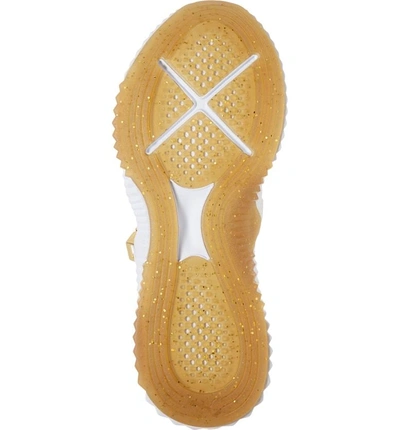 Puma Women's Defy Varsity Knit Mid Top Sneakers In White/ Metallic Gold ...