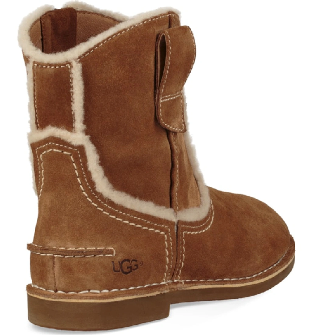 Ugg Women s Catica Round Toe Suede Booties In Chestnut Suede ModeSens