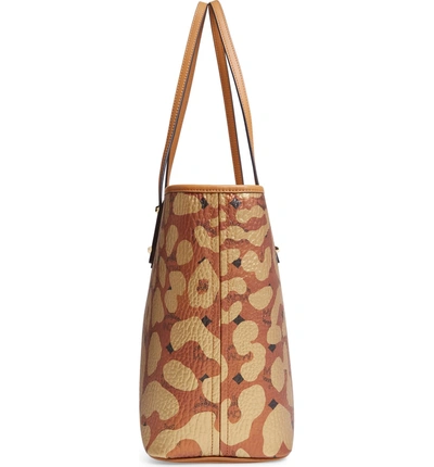 Mcm Anya Leopard Print Coated Canvas Tote - Brown | ModeSens