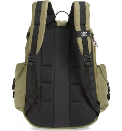 Adidas Originals Urban Utility Backpack - Green In Olive Cargo/ Red ...