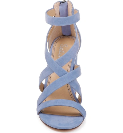 Splendid Stuart Block Heel Sandal In Periwinkle Suede | ModeSens