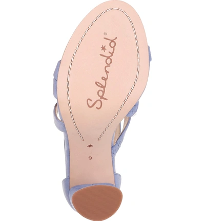 Splendid Stuart Block Heel Sandal In Periwinkle Suede | ModeSens