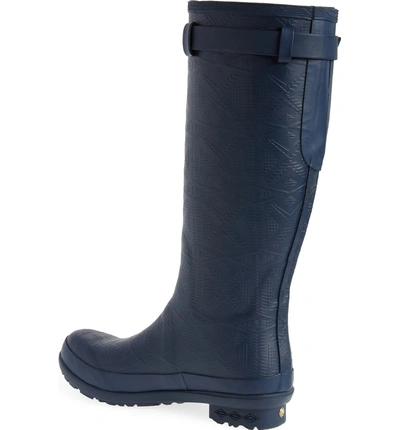 Pendleton Embossed Tall Waterproof Rain Boot In Navy | ModeSens