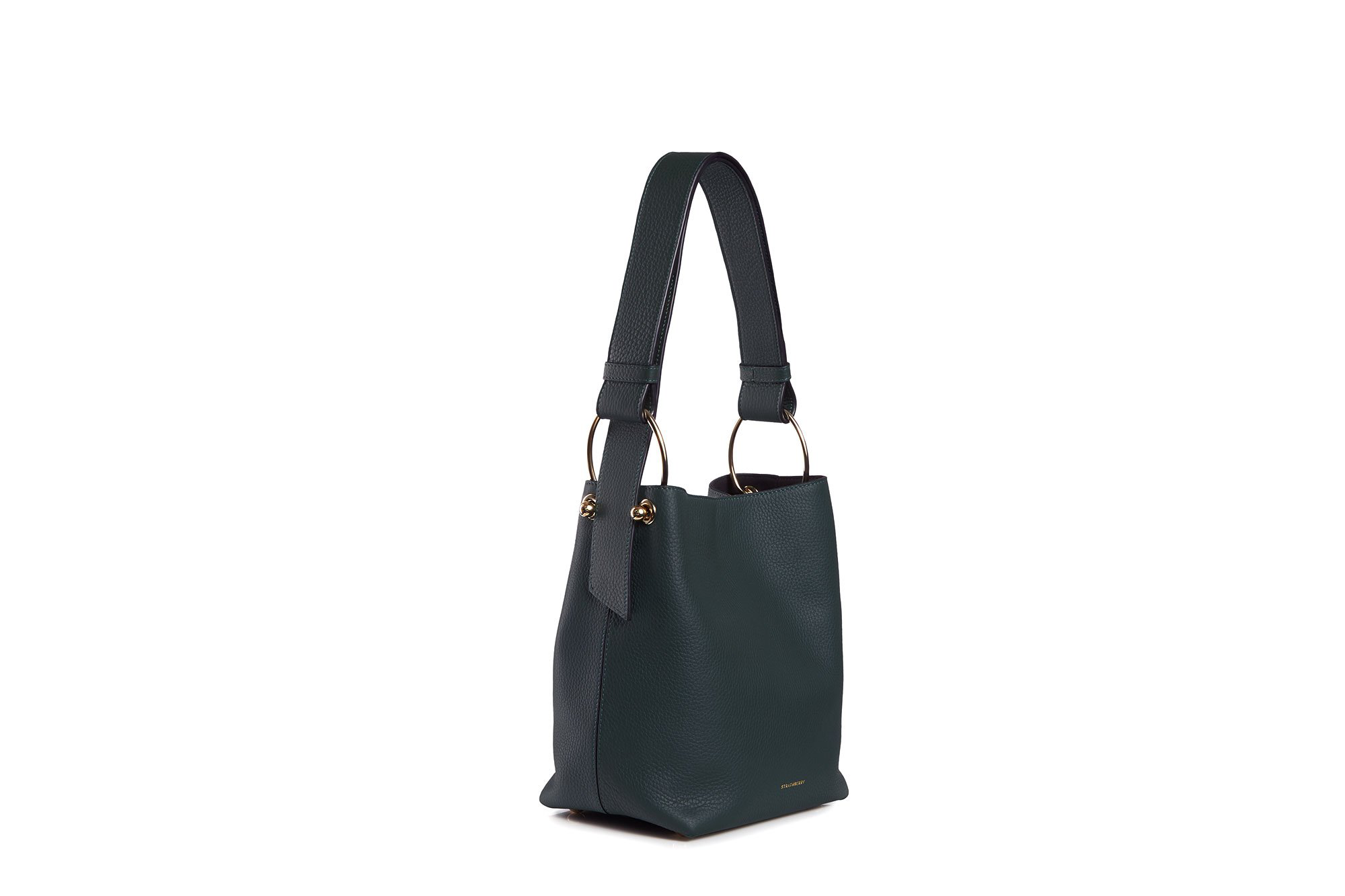 Strathberry Lana Midi Bucket Bag - Bottle Green | ModeSens