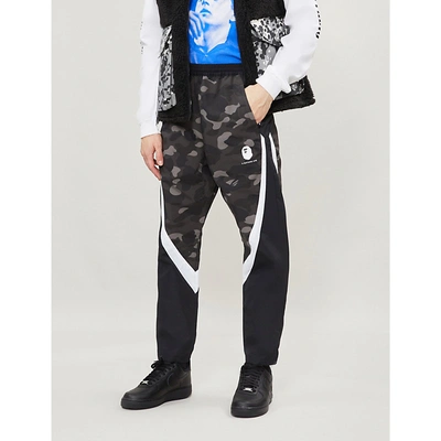 A Bathing Ape Camouflage-print Shell Jogging Bottoms In Black | ModeSens