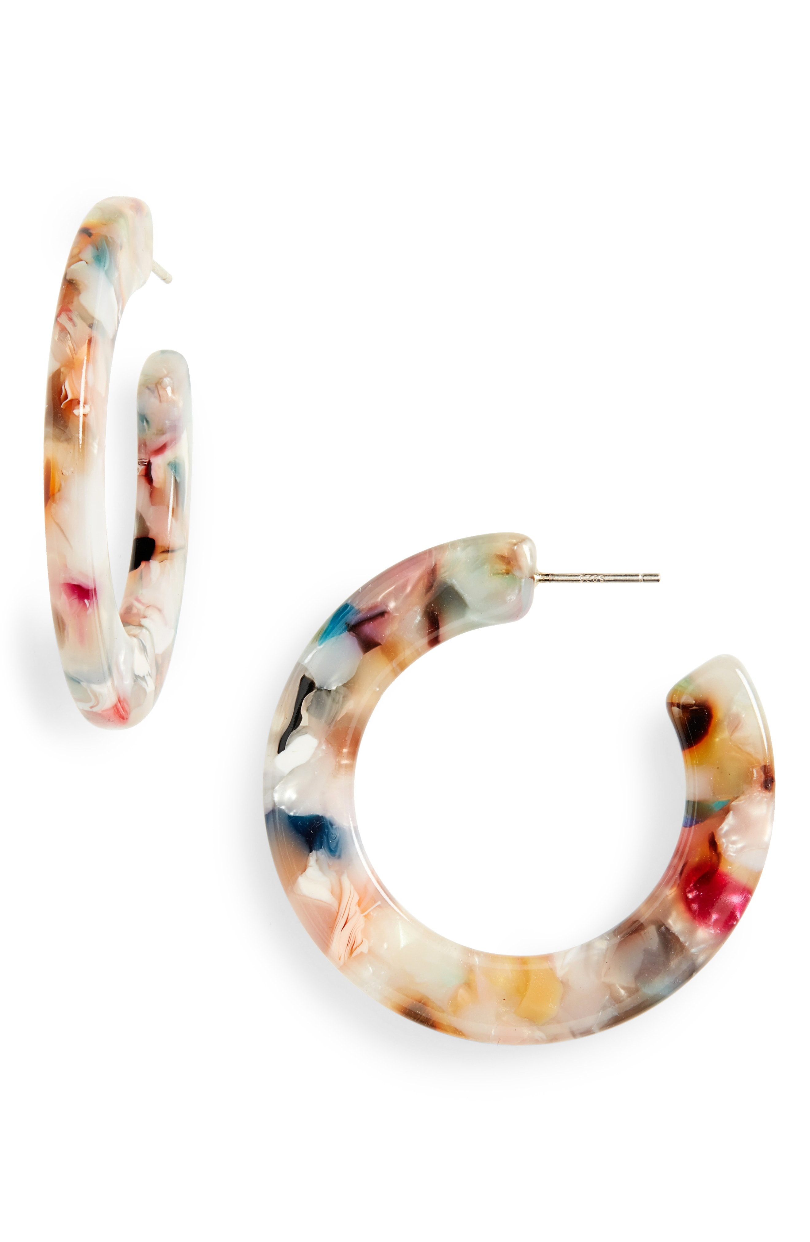 Madewell acetate hoop earrings store