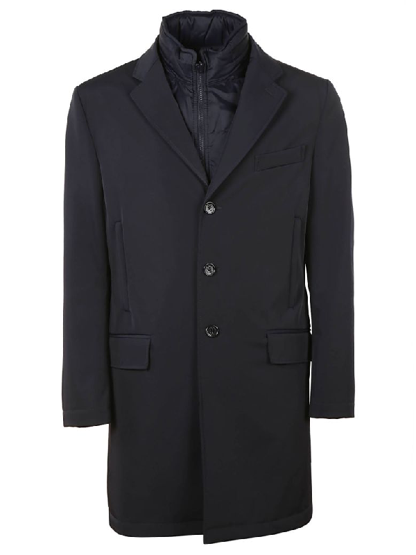 Fay Single Breasted Fitted Coat In Black | ModeSens Fay Single Breasted Fitted Coat In Black | ModeSens