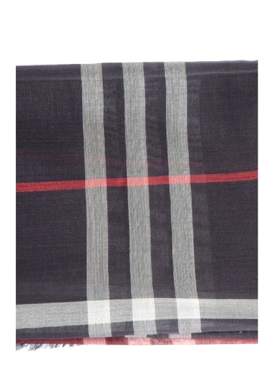 Burberry Scarf In Navy | ModeSens
