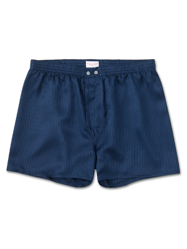 Derek Rose Men's Classic Fit Boxer Shorts Woburn Pure Silk Satin Stripe ... Derek Rose Men's Classic Fit Boxer Shorts Woburn Pure Silk Satin Stripe ...