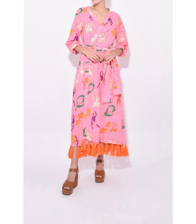 Rhode Lena Dress In Pink Multi Figure | ModeSens