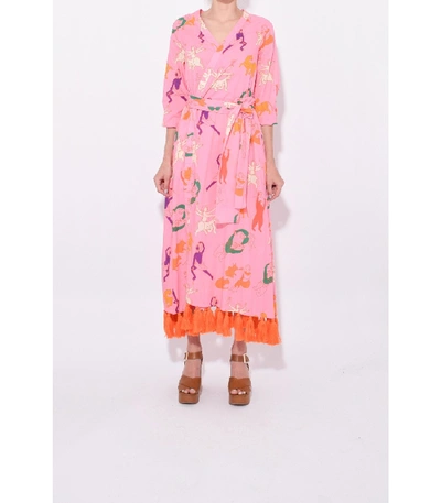 Rhode Lena Dress In Pink Multi Figure | ModeSens