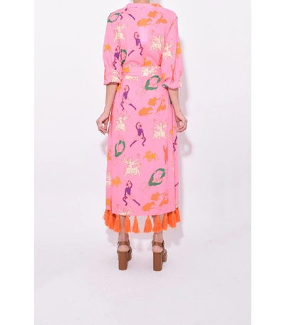 Rhode Lena Dress In Pink Multi Figure | ModeSens