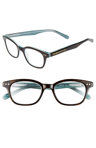 Kate Spade Rebecca 49mm Reading Glasses Tortoise Aqua Modesens