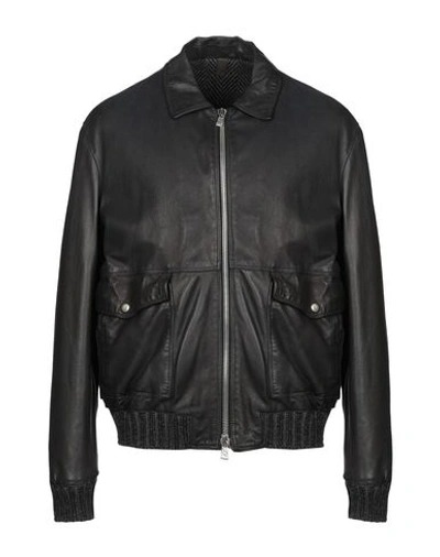 Delan Leather Jacket In Black | ModeSens