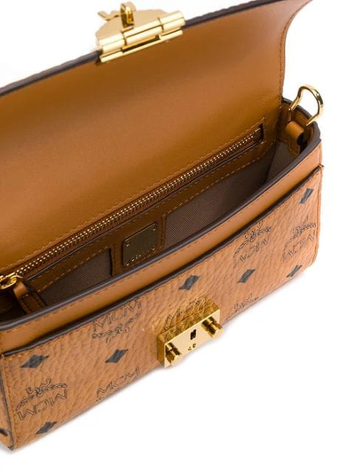 Mcm Square Logo Belt Bag In Brown | ModeSens