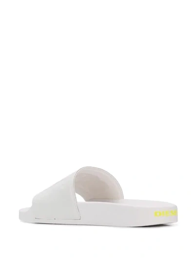Diesel Sa-valla Sliders In White | ModeSens