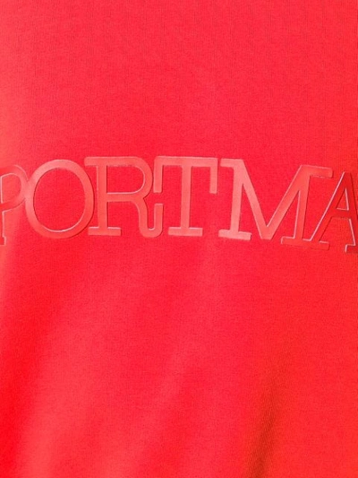 Sportmax Logo Crew Neck Sweater In Red | ModeSens