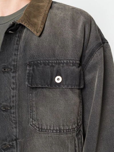 Yeezy Season 6 Denim Jacket In Black | ModeSens