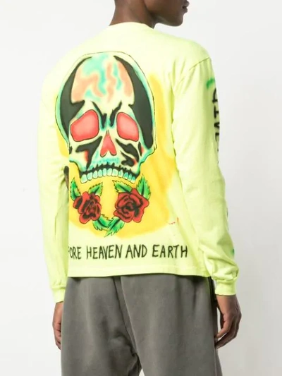 Yeezy Wes Lang Skeleton Oberteil In Yellow Modesens