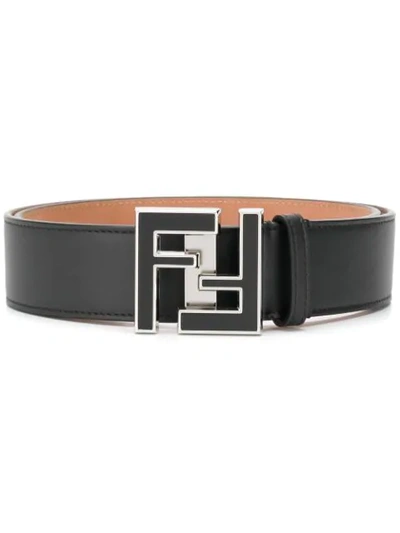 Fendi Ff Buckle Belt In Black | ModeSens