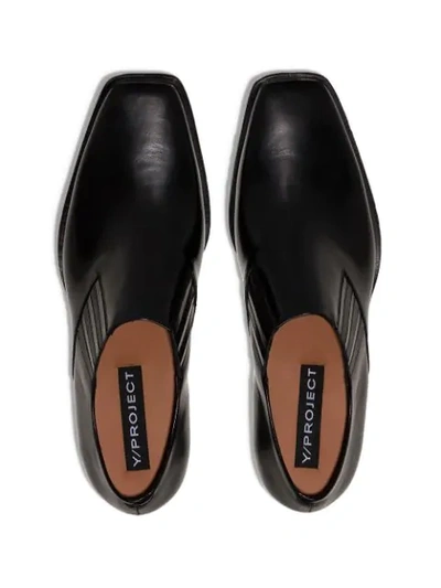 Y/project Block-heel Slip-on Shoes In Black | ModeSens
